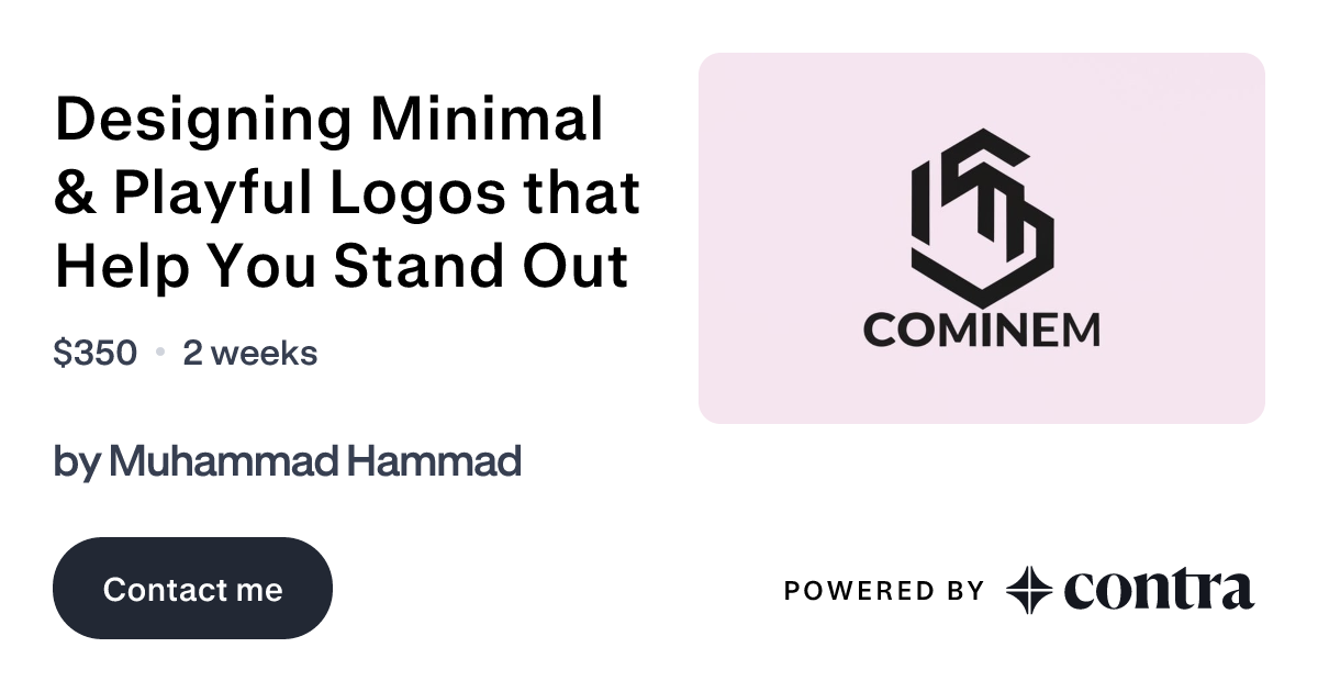 Designing Minimal & Playful Logos that Help You Stand Out by Muhammad ...