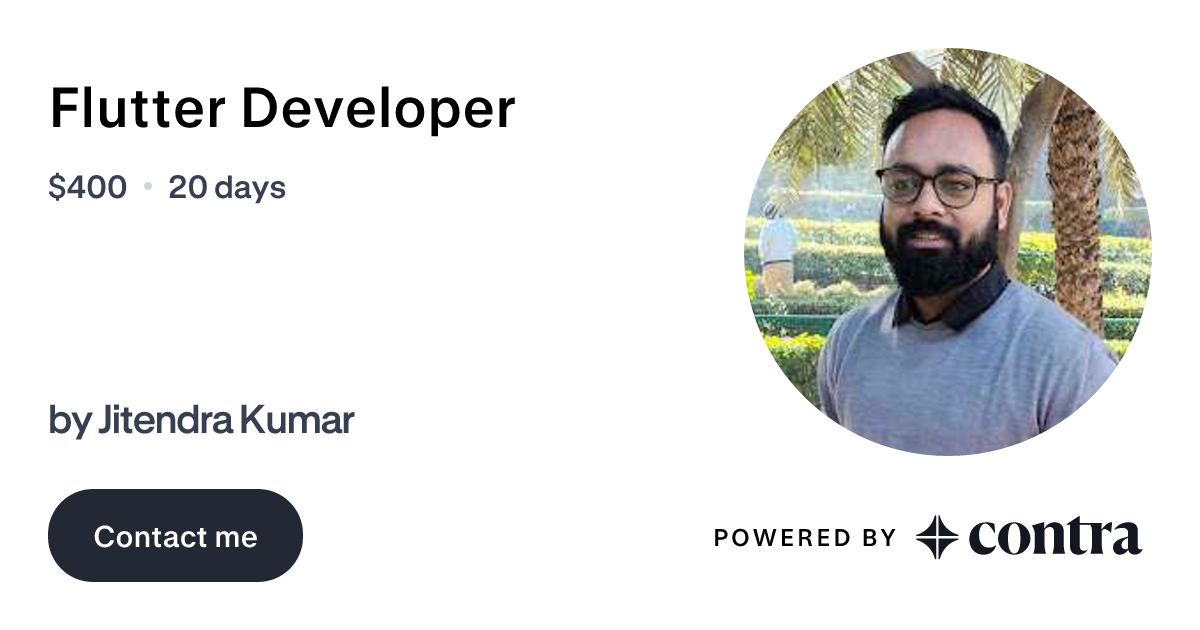 Flutter Developer by Jitendra Kumar