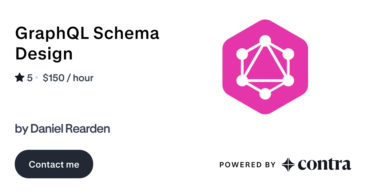 GraphQL Schema Design by Daniel Rearden