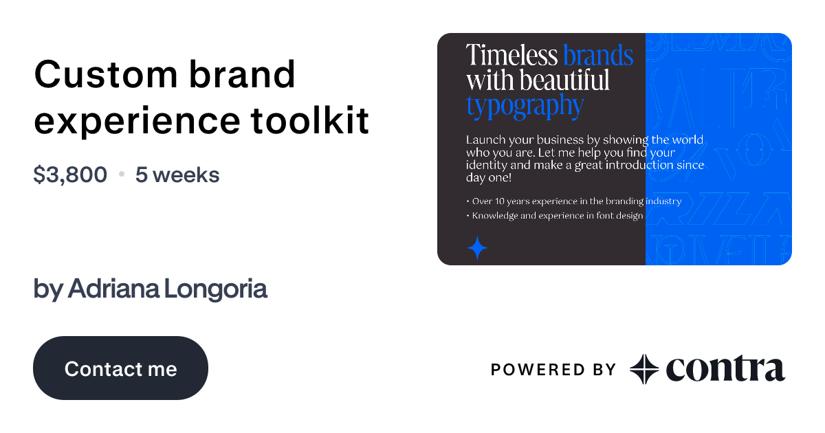 Custom brand experience toolkit by Adriana Longoria