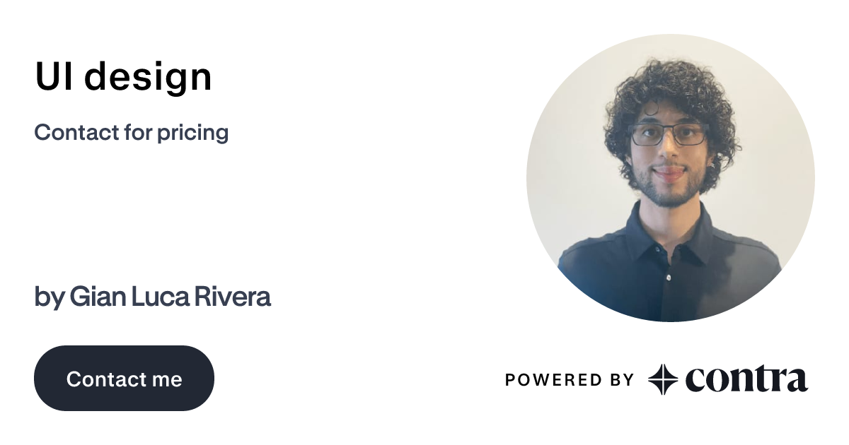 UI design by Gian Luca Rivera