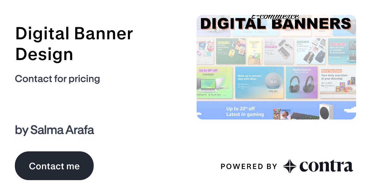 Digital Banner Design by Salma Arafa