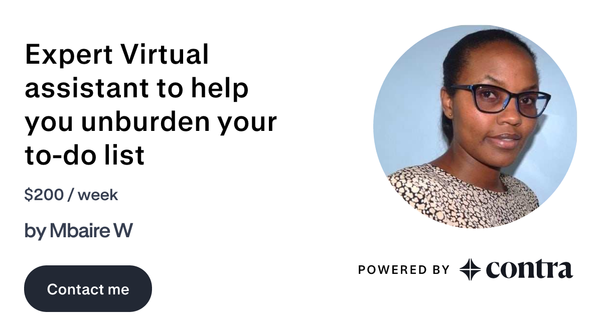 Expert Virtual assistant to help you unburden your to-do list by Mbaire W