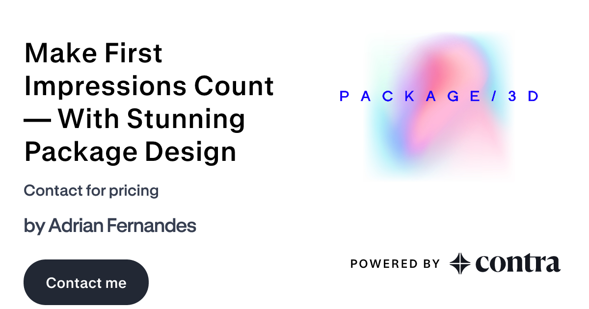 Make First Impressions Count — With Stunning Package Design by Adrian ...