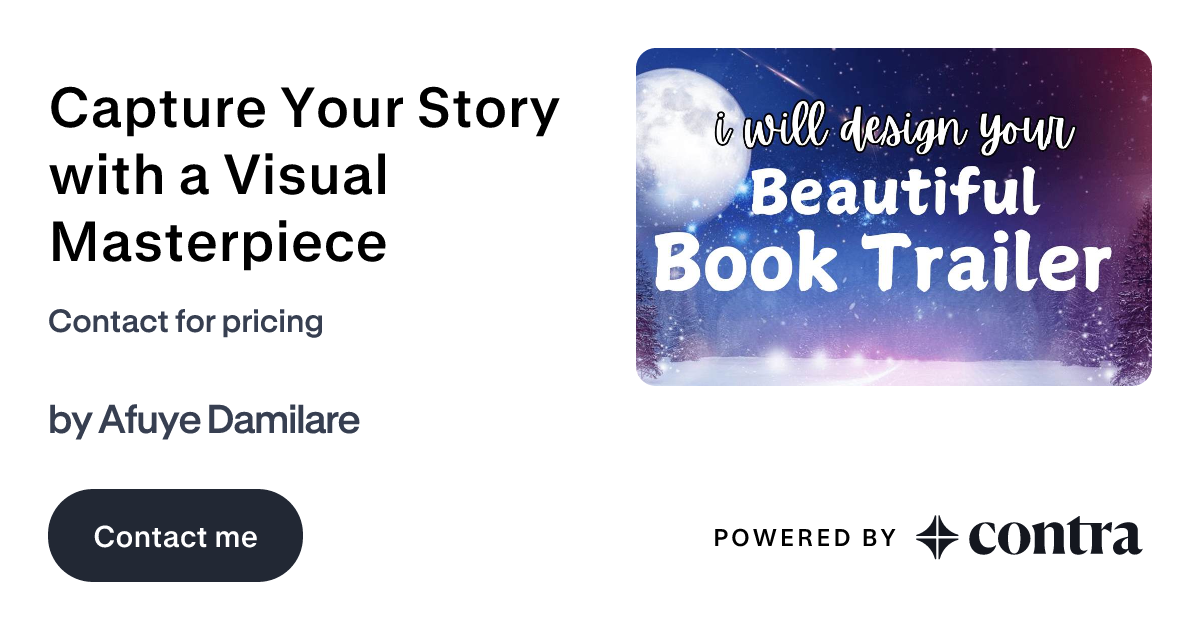 Capture Your Story with a Visual Masterpiece by Afuye Damilare