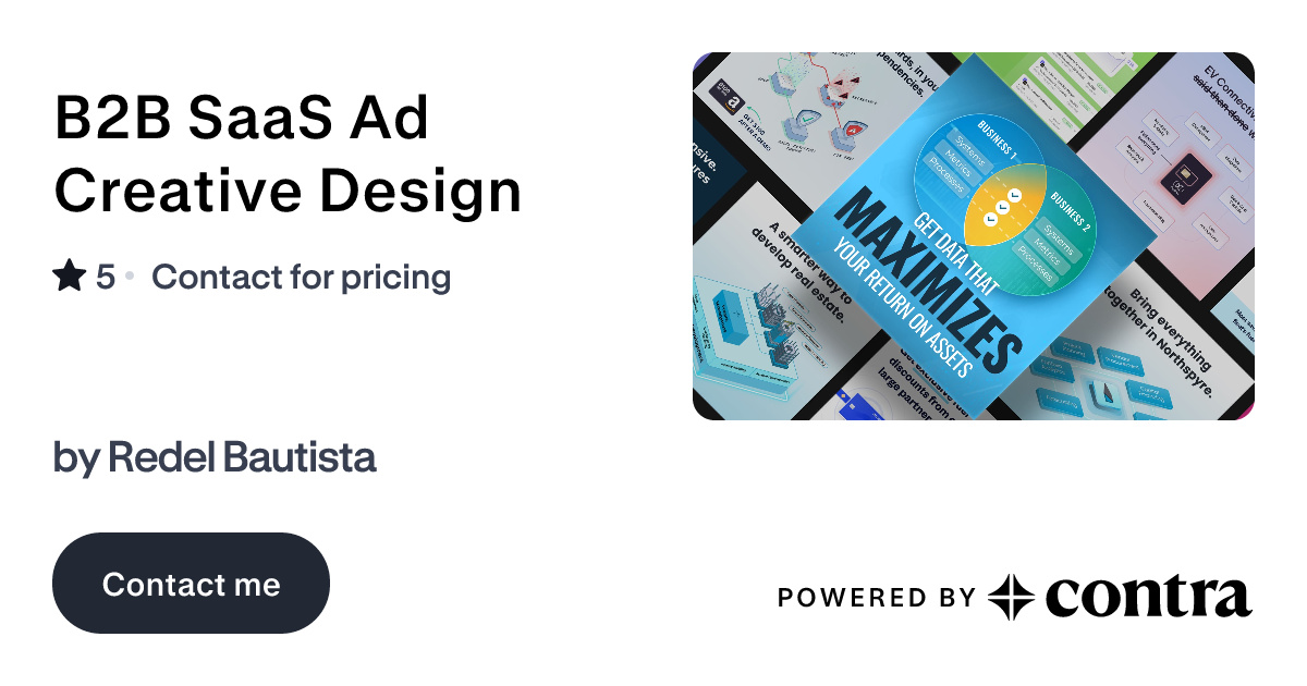 B2B SaaS Ad Creative Design by Redel Bautista
