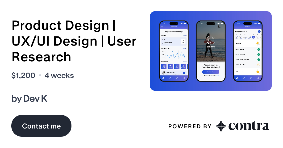 Product Design | UX/UI Design | User Research by Dev K