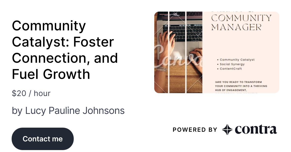 Community Catalyst: Foster Connection, and Fuel Growth by Lucy Pauline ... Community Catalyst: Foster Connection, and Fuel Growth by Lucy Pauline ...