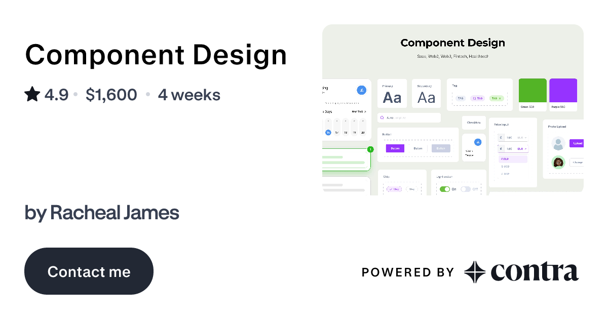 Component Design by Racheal James