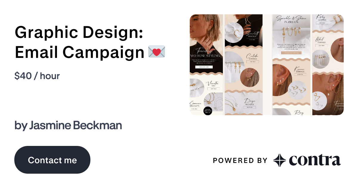 Graphic Design: Email Campaign 💌 by Jasmine Beckman