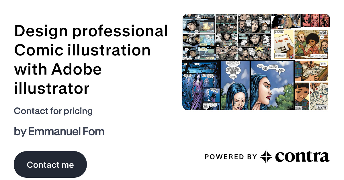 Design professional Comic illustration with Adobe illustrator by ...