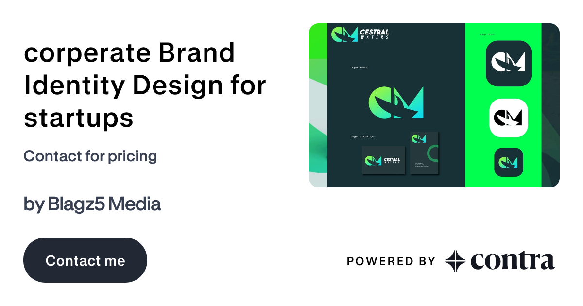 corperate Brand Identity Design for startups by Blagz5 Media