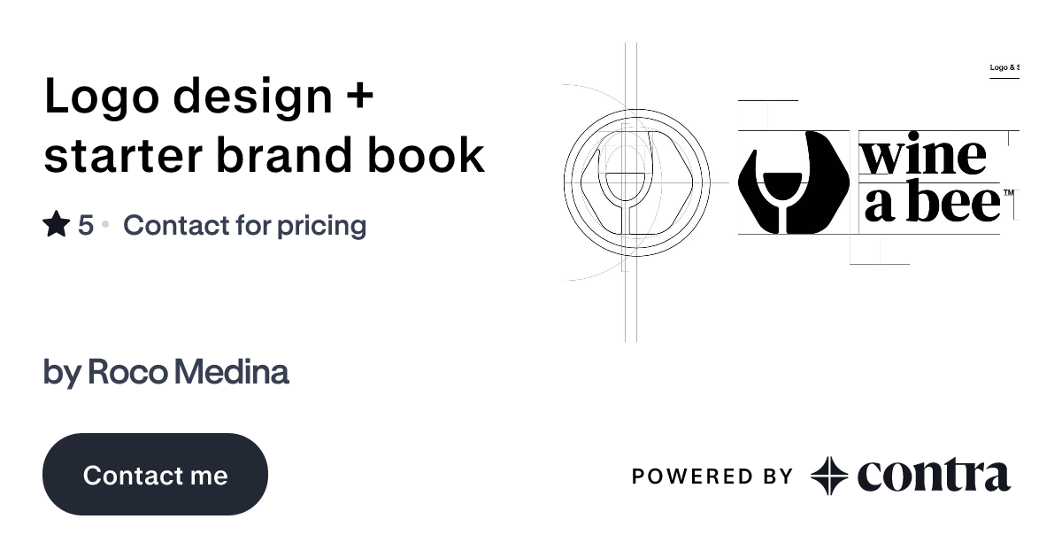 Logo design + starter brand book by Roco Medina