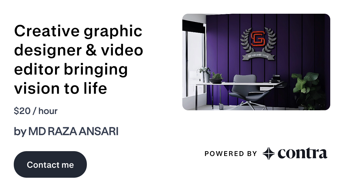 Creative graphic designer & video editor bringing vision to life by MD ...
