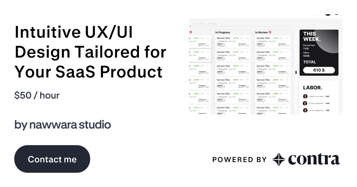 Intuitive UX/UI Design Tailored for Your SaaS Product by Nour Mtir