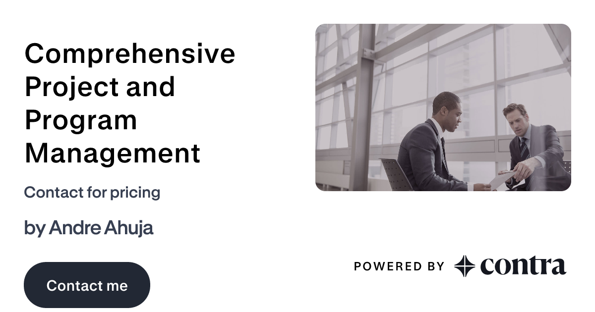 Comprehensive Project and Program Management by Andre Ahuja