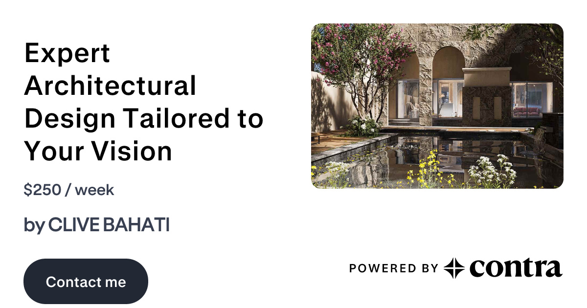 Expert Architectural Design Tailored to Your Vision by CLIVE BAHATI