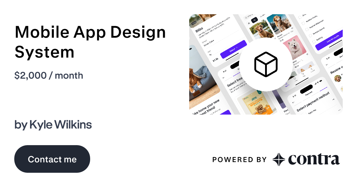Mobile App Design System by Kyle Wilkins