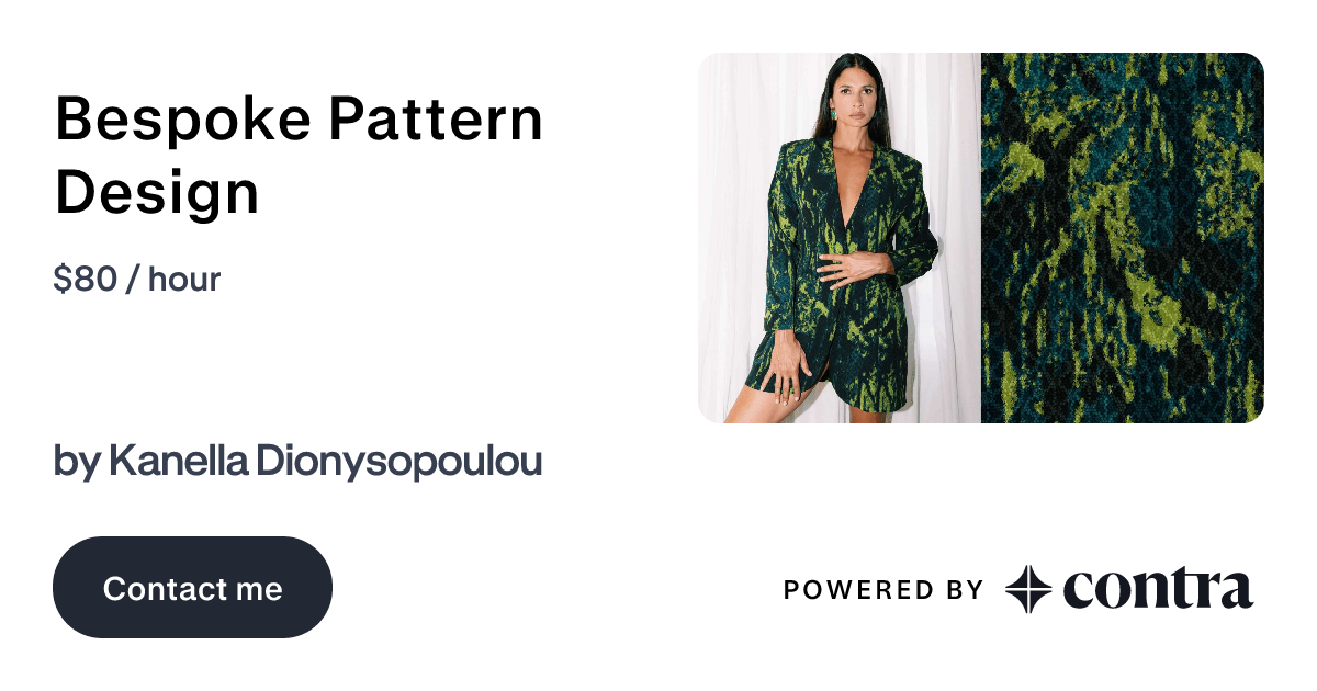 Bespoke Pattern Design by Kanella Dionysopoulou