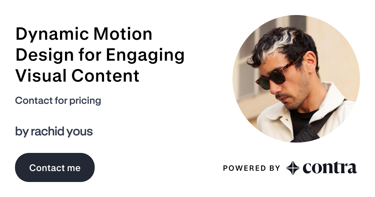 Dynamic Motion Design for Engaging Visual Content by rachid yous