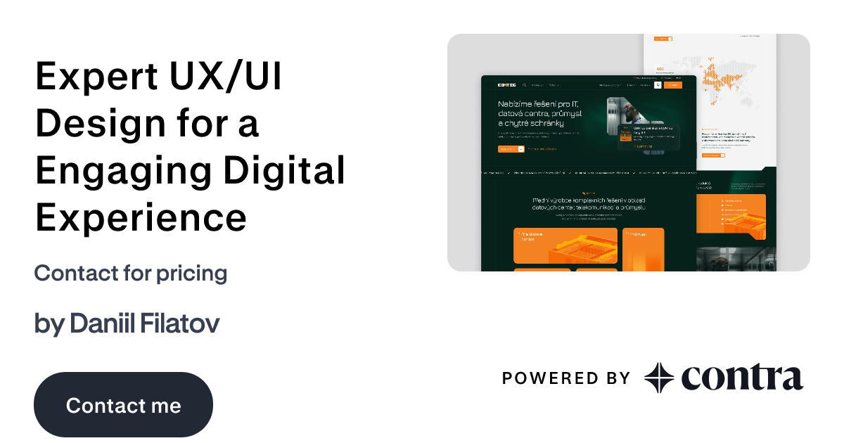 Expert UX/UI Design for a Engaging Digital Experience by Daniil Filatov