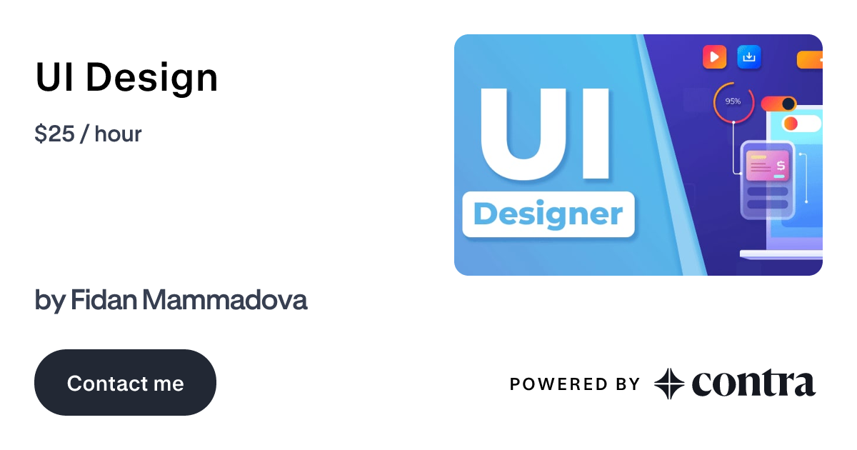 UI Design by Fidan Mammadova