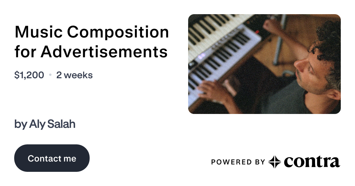 Music Composition for Advertisements by Aly Salah