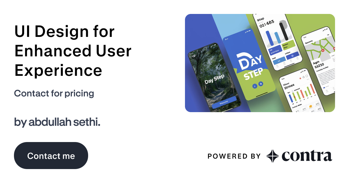 UI Design for Enhanced User Experience by abdullah sethi.