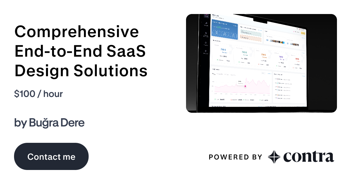 Comprehensive End-to-End SaaS Design Solutions by Buğra Dere
