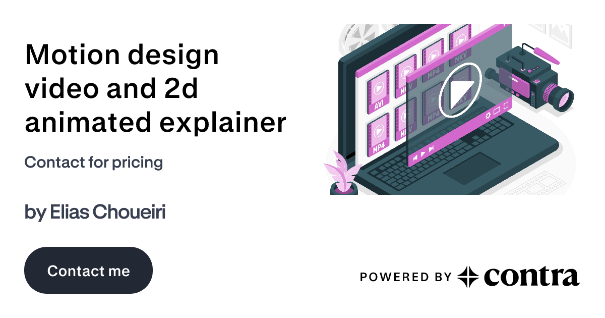 Motion design video and 2d animated explainer by Elias Choueiri