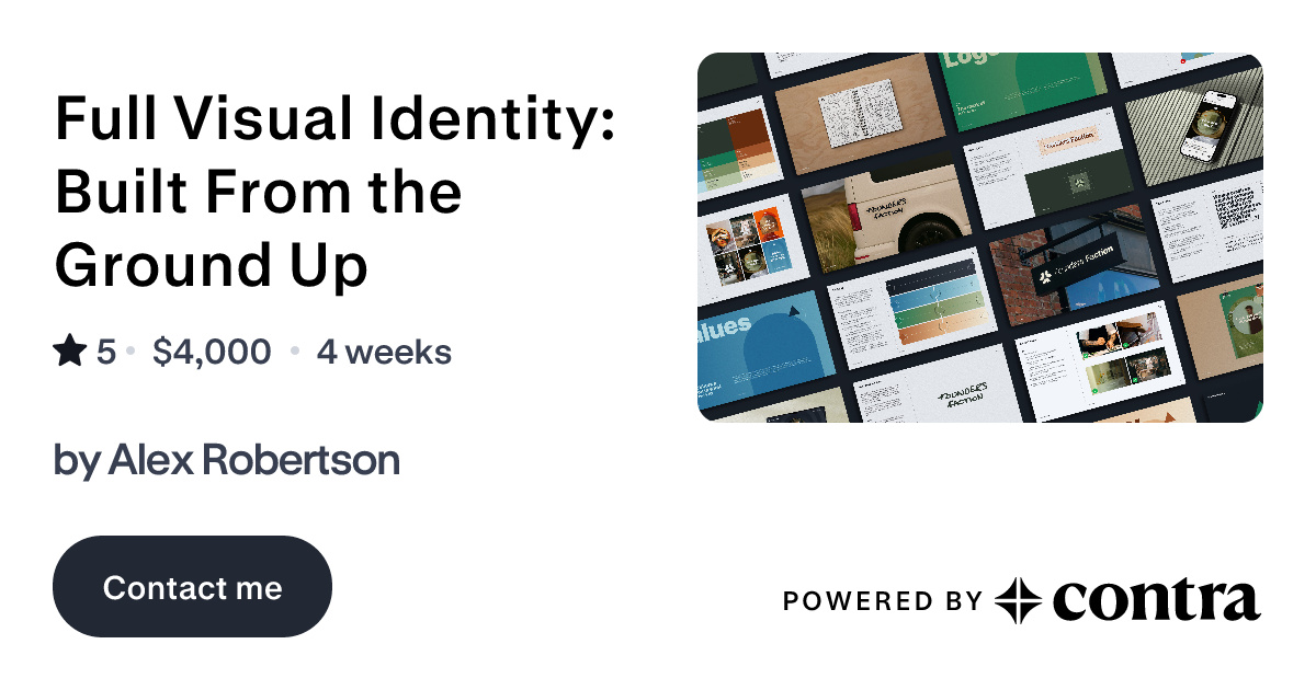Full Visual Identity: Built From the Ground Up by Alex Robertson