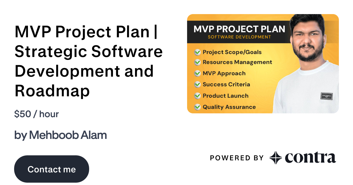 MVP Project Plan | Strategic Software Development and Roadmap by ...