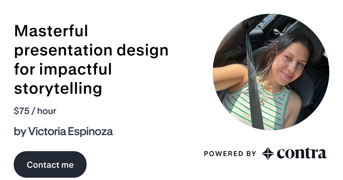 Masterful presentation design for impactful storytelling by Victoria ...