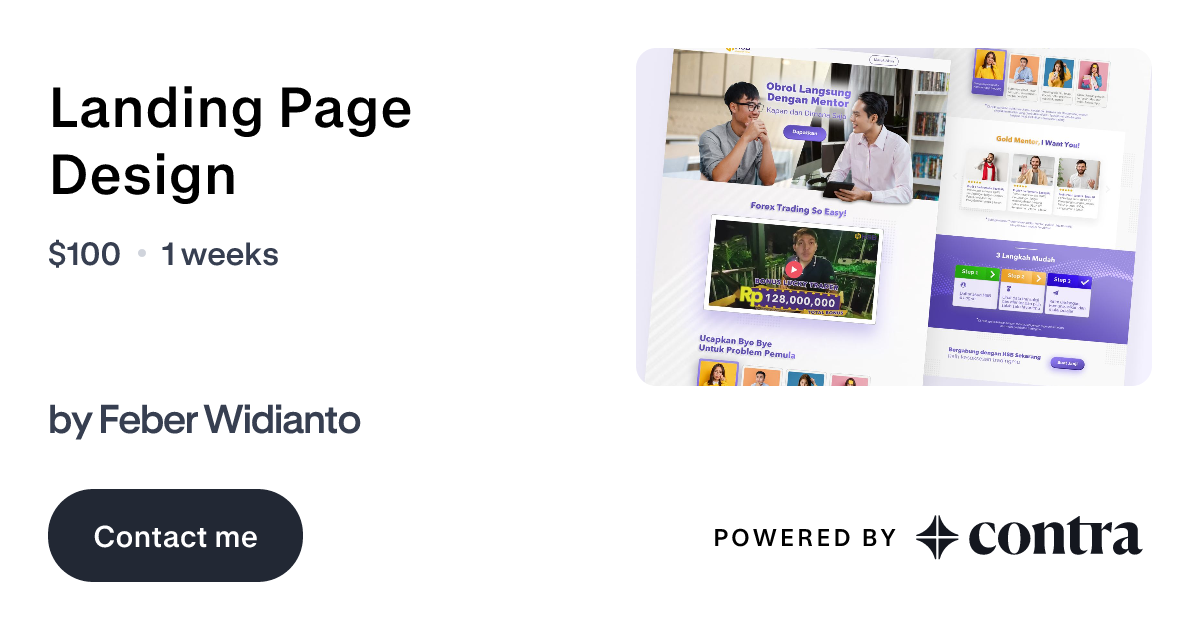 Landing Page Design by Feber Widianto