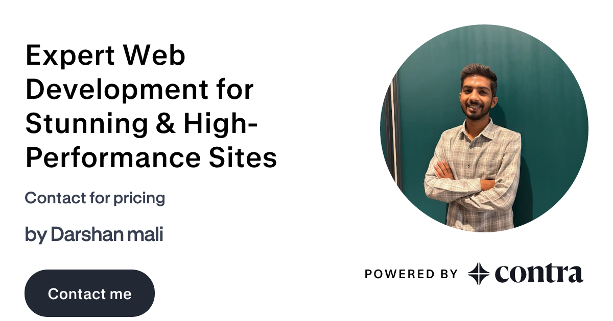 Expert Web Development for Stunning & High-Performance Sites by Darshan ...