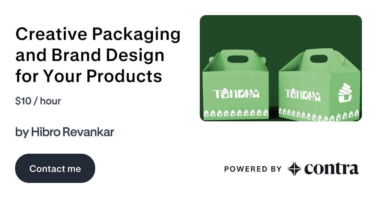 Creative Packaging and Brand Design for Your Products by Hibro Revankar