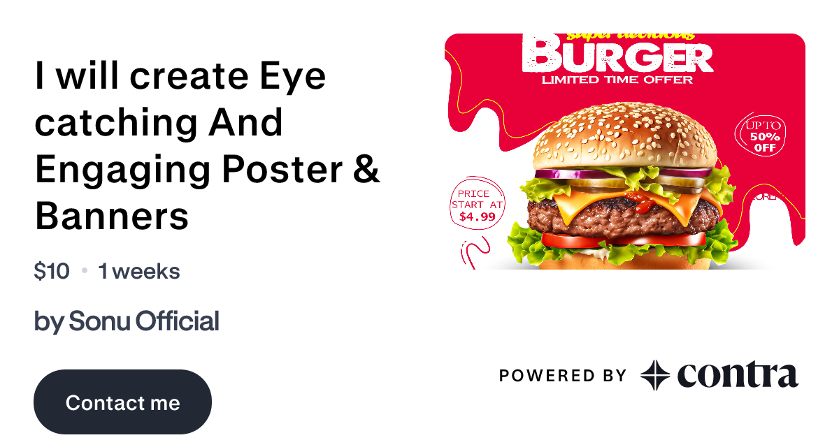 I will create Eye catching And Engaging Poster & Banners by Sonu Official