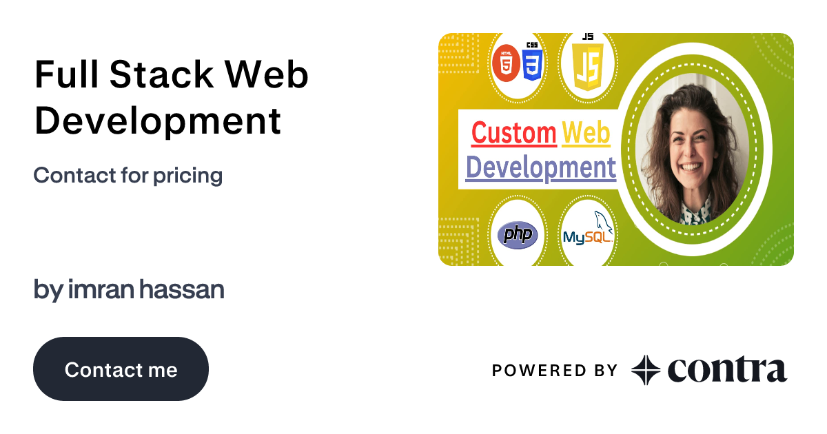 Full Stack Web Development by imran hassan