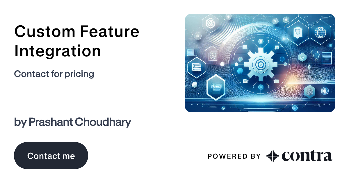 Custom Feature Integration by Prashant Choudhary