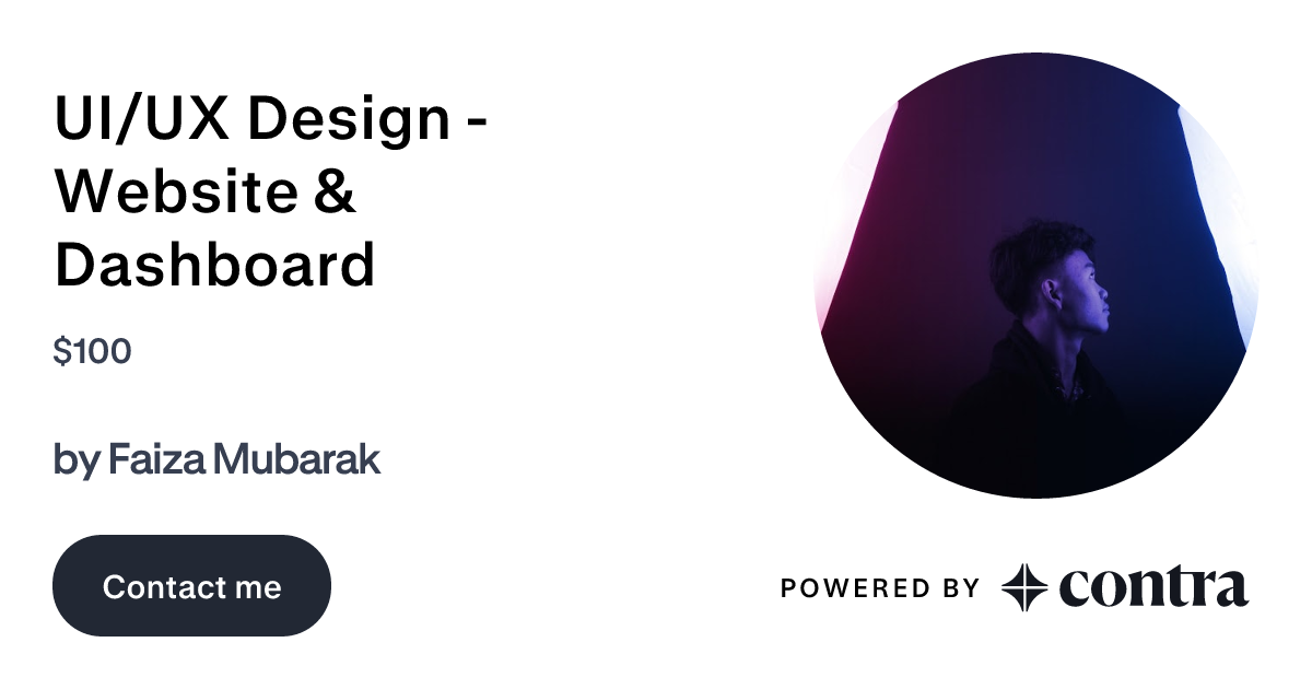 UI/UX Design - Website & Dashboard by Faiza Mubarak