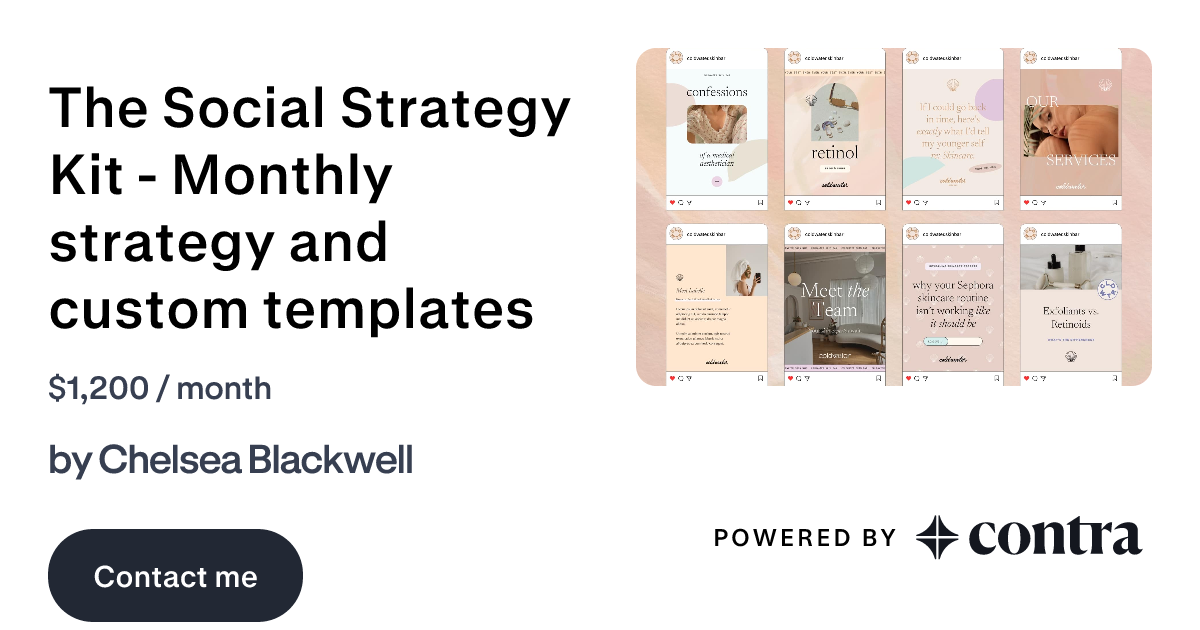 The Social Strategy Kit - Monthly strategy and custom templates by ...