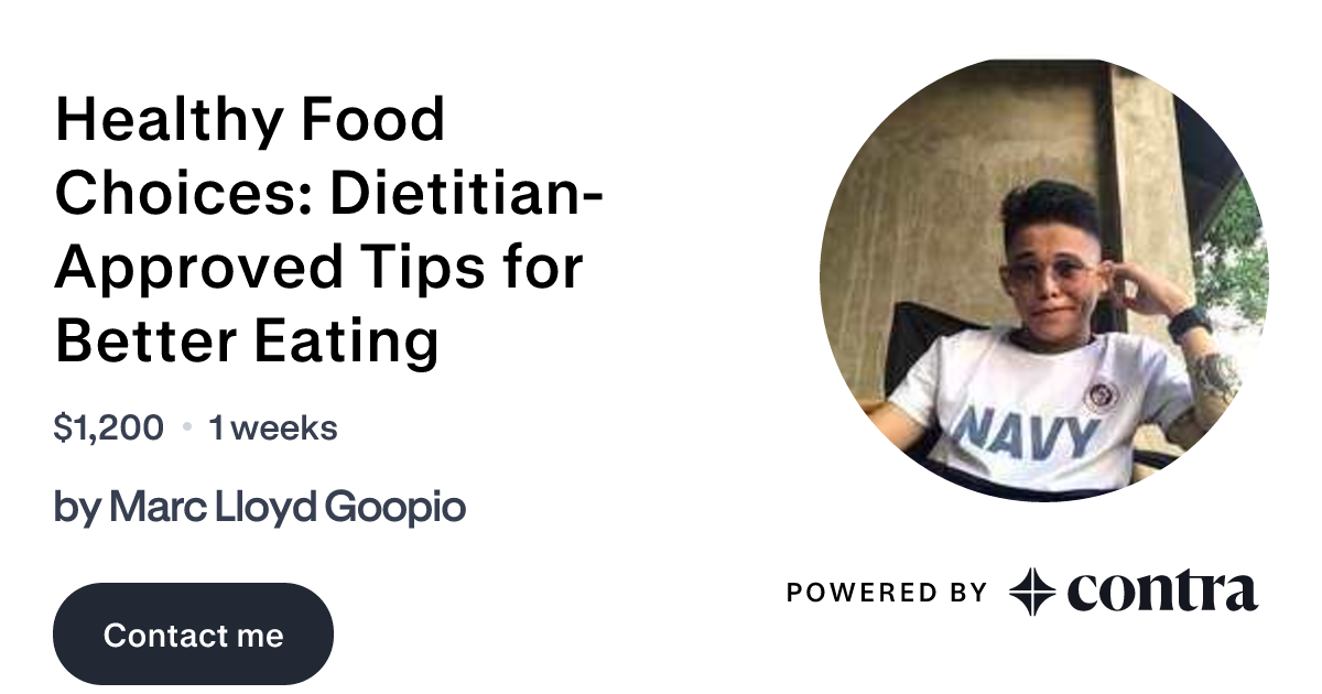 Healthy Food Choices: Dietitian-Approved Tips for Better Eating by Marc ...