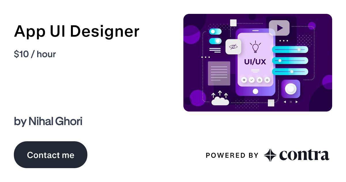 App UI Designer by Nihal Ghori