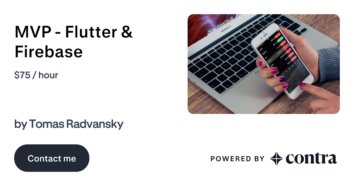 MVP - Flutter & Firebase by Tomas Radvansky