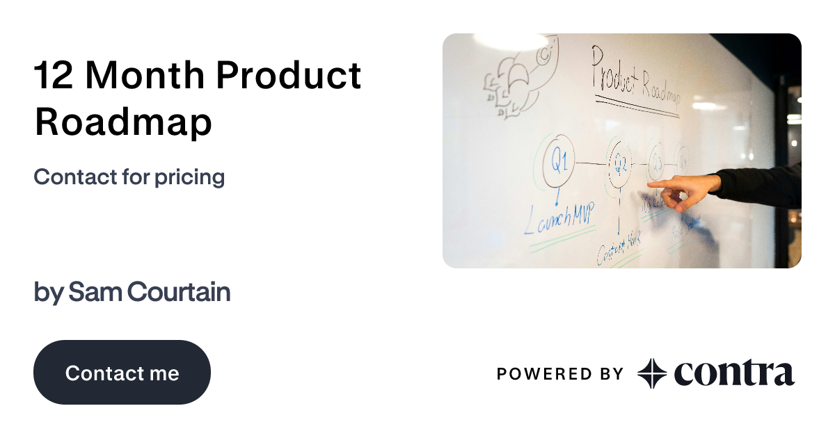 12 Month Product Roadmap by Sam Courtain