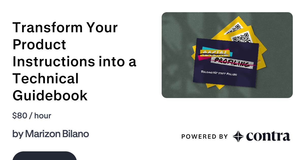 Transform Your Product Instructions into a Technical Guidebook by ...