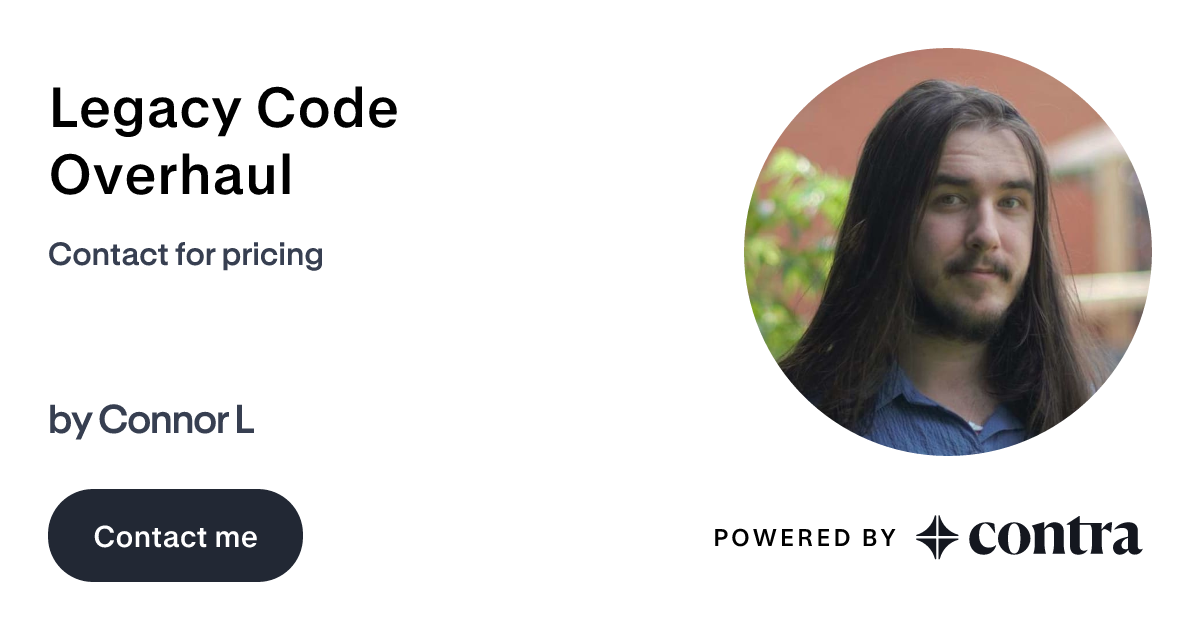 Legacy Code Overhaul by Connor L