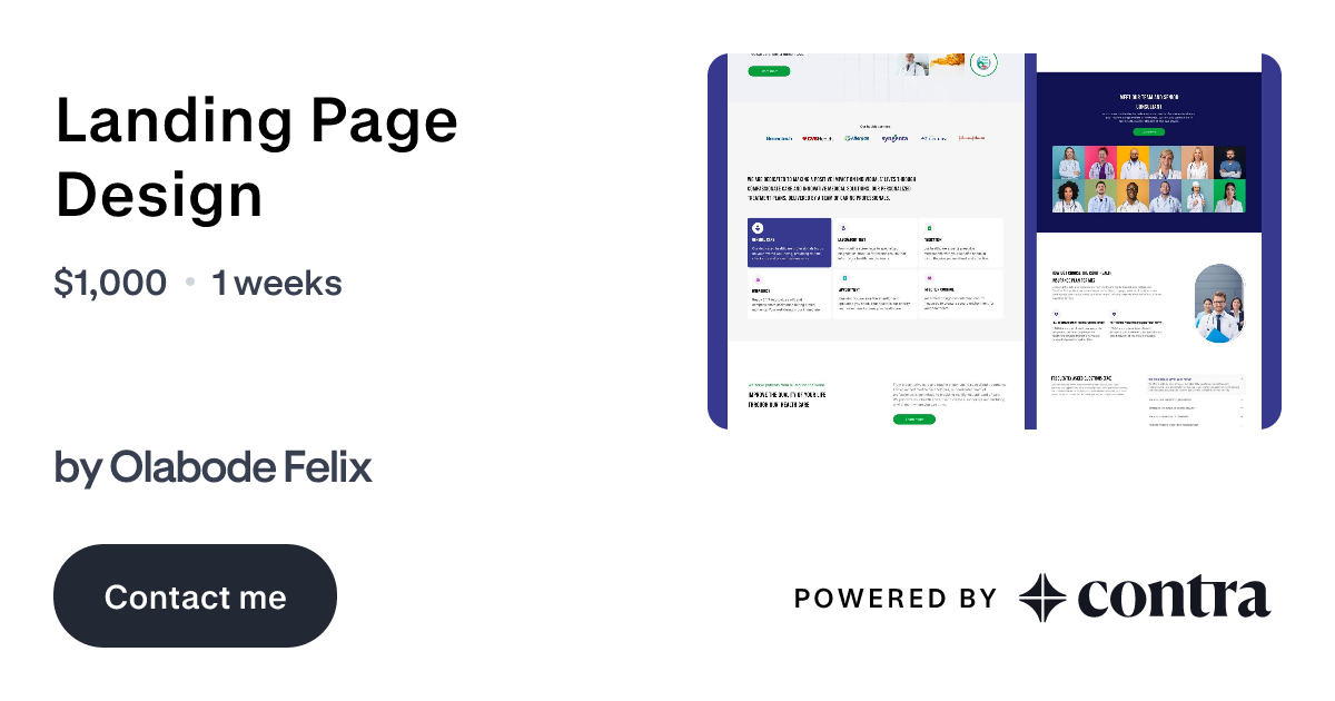 Landing Page Design by Olabode Felix