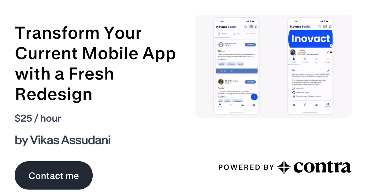 Transform Your Current Mobile App with a Fresh Redesign by Vikas Assudani