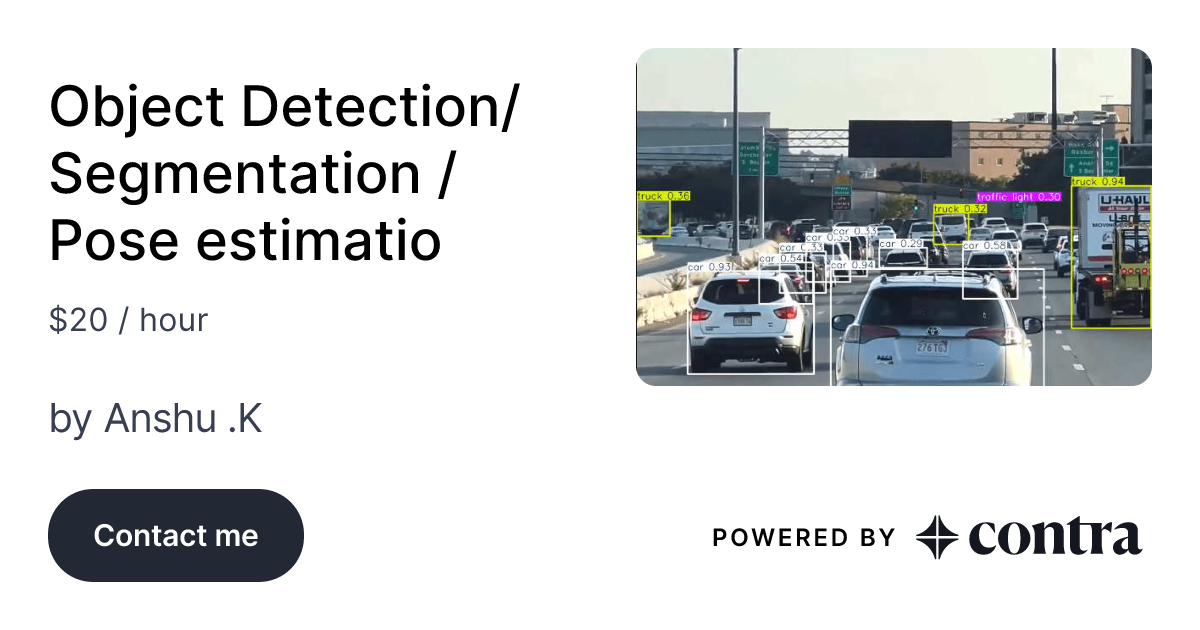 Object Detectionsegmentation Pose Estimatio By Anshu Kumar